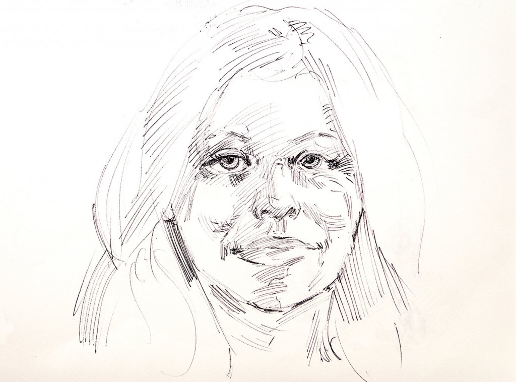 Portrait sketch - The Art of Nalin DeSilva